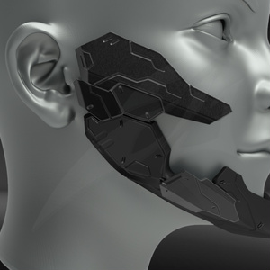 Cyborg Mask V3 STL for 3D print model - seberdra - BOOTH