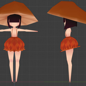 [VRChat] Anime base - Riceballer3D - BOOTH