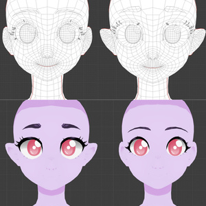 [VRChat] Anime base - riceballer - BOOTH