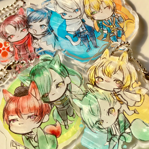 猫耳 活動記念ハーフイヤー アクリルキーホルダー - necomi-official - BOOTH