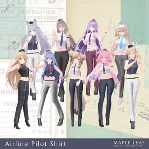 【46アバター対応】Flight Attendant Dress - MAPLE LEAF - BOOTH
