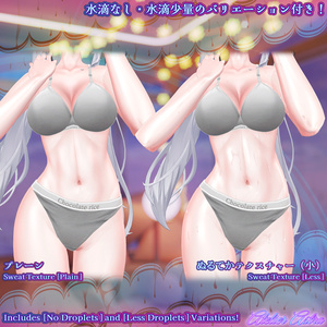 「Inaba Kaya / Nagi / Mizuki - Rurune / Shinra / Lasyusha / Morpho」ボディテクスチャ～ぬるてか水滴～ - Atelier ...