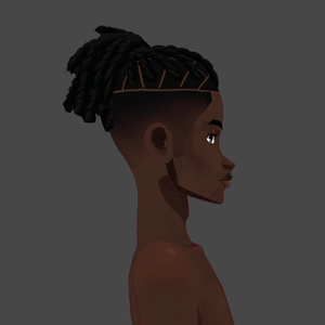 [UPDATED] Afro puffs hair preset (.Vroid file) - beeficecream - BOOTH