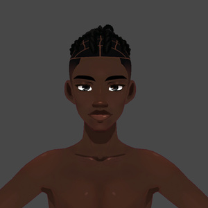 [UPDATED] Afro puffs hair preset (.Vroid file) - beeficecream - BOOTH