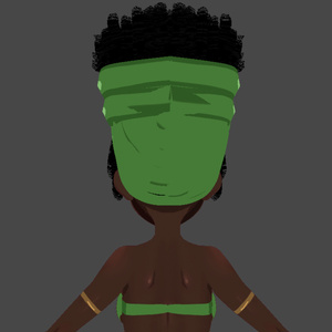 [UPDATED] Afro puffs hair preset (.Vroid file) - Beef - BOOTH