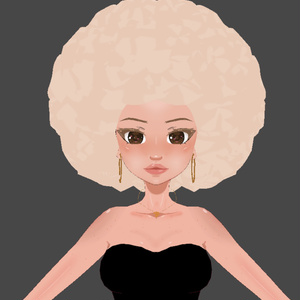 [UPDATED] Afro puffs hair preset (.Vroid file) - Beef - BOOTH