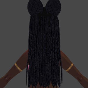 [Vroid] Afro hair preset (.vroid file) - Beef - BOOTH