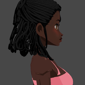[UPDATED] Afro puffs hair preset (.Vroid file) - Beef - BOOTH