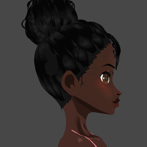 [UPDATED] Afro puffs hair preset (.Vroid file) - Beef - BOOTH