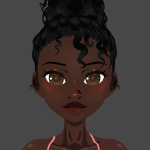 [UPDATED] Afro puffs hair preset (.Vroid file) - Beef - BOOTH