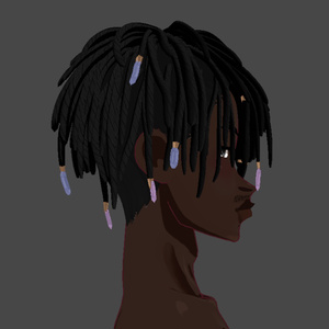 [Vroid] Afro hair preset (.vroid file) - Beef - BOOTH