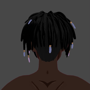 [Vroid] Afro hair preset (.vroid file) - Beef - BOOTH