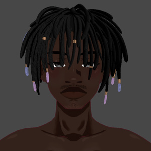 [UPDATED] Afro puffs hair preset (.Vroid file) - Beef - BOOTH