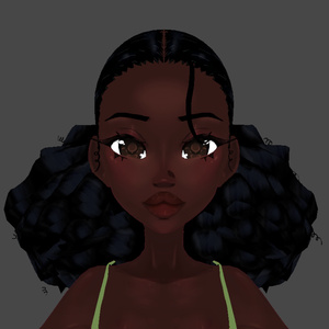 [UPDATED] Afro puffs hair preset (.Vroid file) - Beef - BOOTH