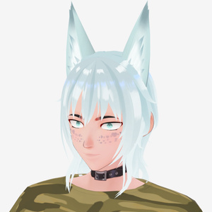 cat boy model (shiro) - kitsune kemo - BOOTH