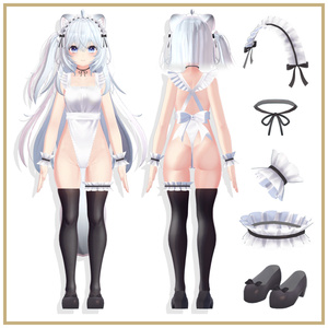 オリジナル3Dモデル「ユギ」「ミヨ」 - Saki# - BOOTH