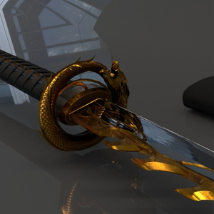 HN-YS (Cyberpunk Katana) VRCHAT - iskullyi - BOOTH