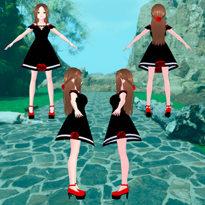 [Vroid] Gothic Clothing - Ham Hams Outfits Shop - BOOTH