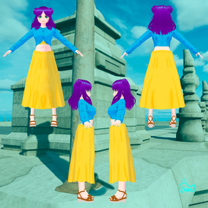 [Vroid] Luxury Purple - Ham Hams Outfits Shop - BOOTH