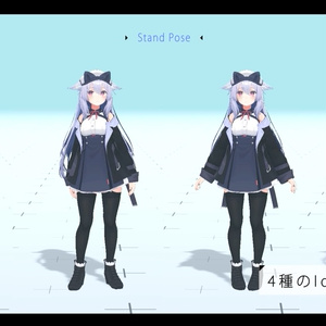 【VRChat 】オリジナル3Dアバター 凪夜 瑠璃 / Nagiya Ruri - STUDIO MOCA - BOOTH