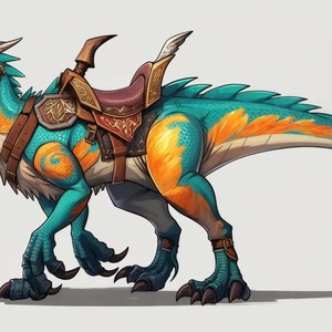 Rainbow Avian Knight - gameready - BOOTH