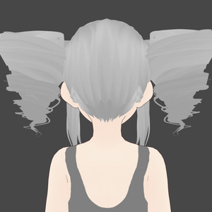 {vroid beta & stable} half-up long hair preset - kibunne - BOOTH
