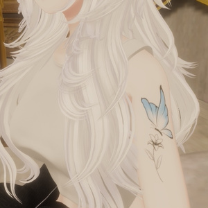 [VRC] Butterfly tattoo - skeleton4489 - BOOTH