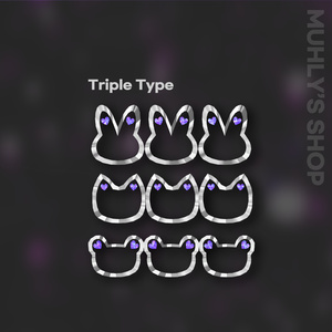 [VRChat] Maya(舞夜) Hair texture simple (Free) - Muhly Shop - BOOTH