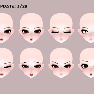 Soft-shaded Mouth Texture (Inner) (VRoid) - Mallow_ch Store - BOOTH