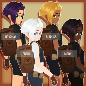 [Asher] 3D Model (VRChat Avatar) - horsefeathers - BOOTH