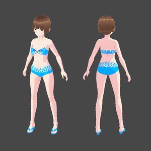 無料あり！【VRoidテクスチャ素材】駆け出し冒険者のレザーアーマー【ロングコート[ハイネック]】 - OBJECT CRAFTER - BOOTH