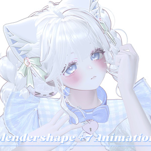 VRCHAT-shinra森罗5(捏脸和7个表情)-Face-BlendShape+ 7Animation - yuyuzz - BOOTH
