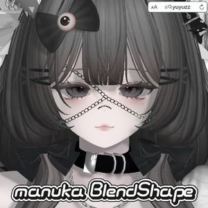 VRCHAT-shinra森罗6(捏脸和7个表情)-Face-BlendShape+ 7Animation - yuyuzz - BOOTH