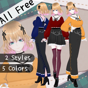 VRoid【Free / 無料】薔薇の棘 セット Rose Thorns Set - bikonos - BOOTH
