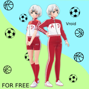 [Vroid] Jean Jacket and Black Short - Aya Dirkey - BOOTH