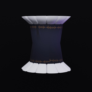 【VRChat想定】黒のベールアイマスク(調整用シェイプキー入り)-Black veil eye mask- - MURDERMEA - BOOTH