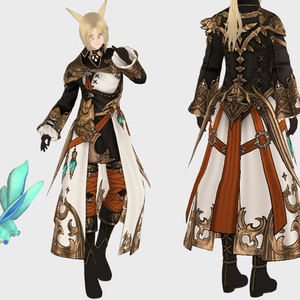 【vroid】ffxiv Summer Sunset Beach black/white - パーちゃんのモデル屋 - BOOTH