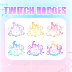 【Twitch Badges】Flowerpot Badges(20$) - VTuber Stream Shop - BOOTH
