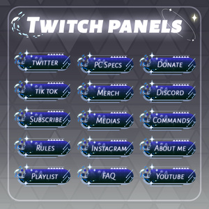 【Twitch Panels】Moon Light Twitch Panels | Panels, Twitch Panels ...