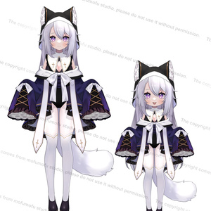 Live2d Vtuber モデル/商用利用可! Anubis Vtuber (すぐに使える) - 既成半身 Vtuber モデル ...