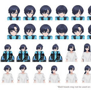 Live2d Vtuber モデル/商用利用可! Anubis Vtuber (すぐに使える) - 既成半身 Vtuber モデル ...