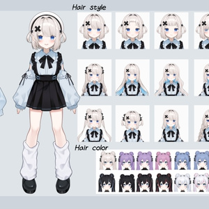 Live2d Vtuber モデル/商用利用可! Anubis Vtuber (すぐに使える) - 既成半身 Vtuber モデル ...