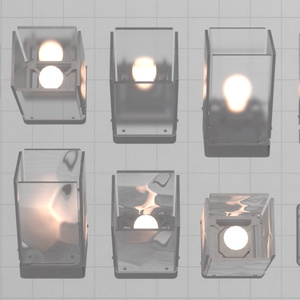 Glass photo frame ×4 - Toraba Store - BOOTH