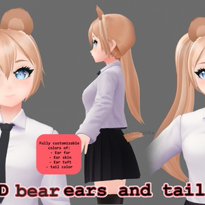 【Vroid】Fox ears and tail / 狐耳 きつね耳 - azuryoka - BOOTH