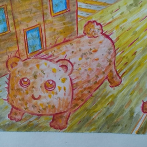 【イラスト生原稿】太陽と戦慄【ホラー漫画家・神田森莉】サイン入り - Kanda Mori Shop - BOOTH