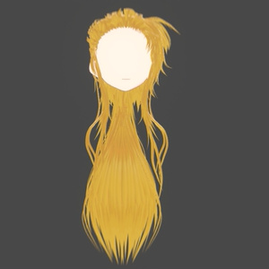 [Vroid] Layered wild tail (+texture and hair bounce setting ...