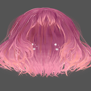 [Vroid] Gothic long hair preset (+texture and hair bounce setting ...