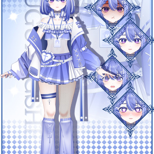 【Live2Dモデル】Celeste | Over 21 expressions | Public Premade Model ...