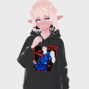 Smiley Face Striped Hoodie - A's Midnight Store - BOOTH