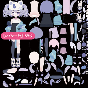 【Live2D】目v2.0+淚モーション(cmo3+can3+psd) 目のパーツ分け/物理演算学習用 - orangemikan - BOOTH